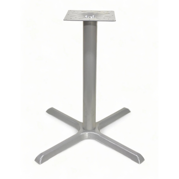 Galvanized Silver Outdoor Criss Cross Classic Table Base 30 – TableBaseDepot