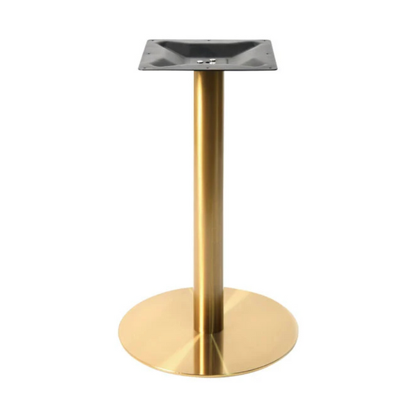 Gold Stainless Steel Restaurant Table Base – TableBaseDepot