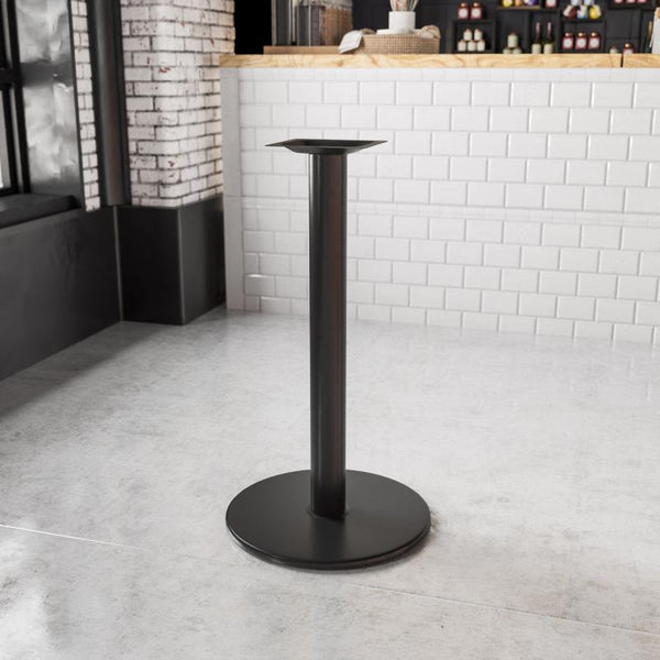 Metropolitan Black Round Restaurant Table Base – TableBaseDepot