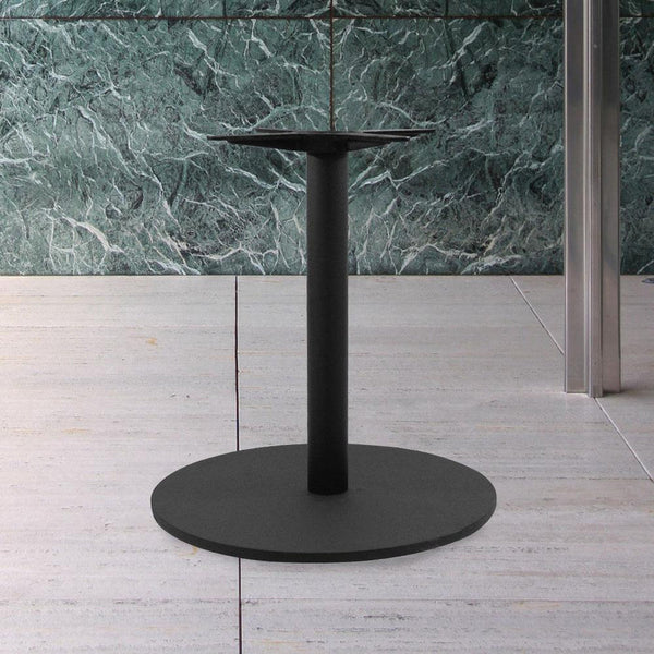 Black Round Bessie Table Base 18 – TableBaseDepot