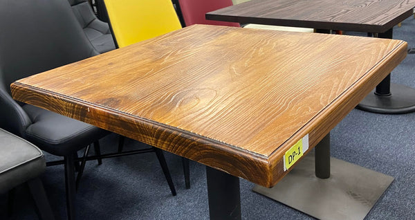 Golden Walnut Pine Restaurant Table Tops – TableBaseDepot