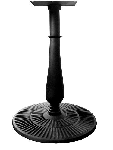 Radiant Round Table Base With Decorative Column – TableBaseDepot