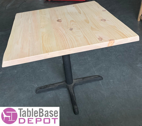 Custom Size Live Edge Eastern Pine Restaurant Tables 17 Stains – TableBaseDepot