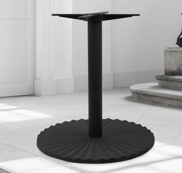 Black Pinwheel Designer Table Base – TableBaseDepot