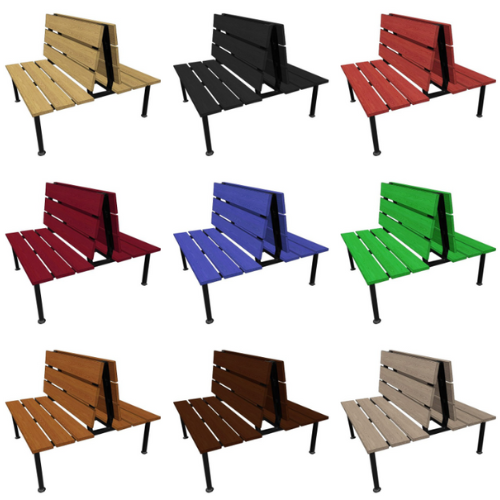 Custom Color Wood Benches Commercial Hospitality Use Restaurant Benches ...