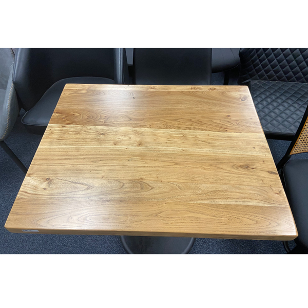 Natural Elm Solid Wood Restaurant Table Tops – TableBaseDepot