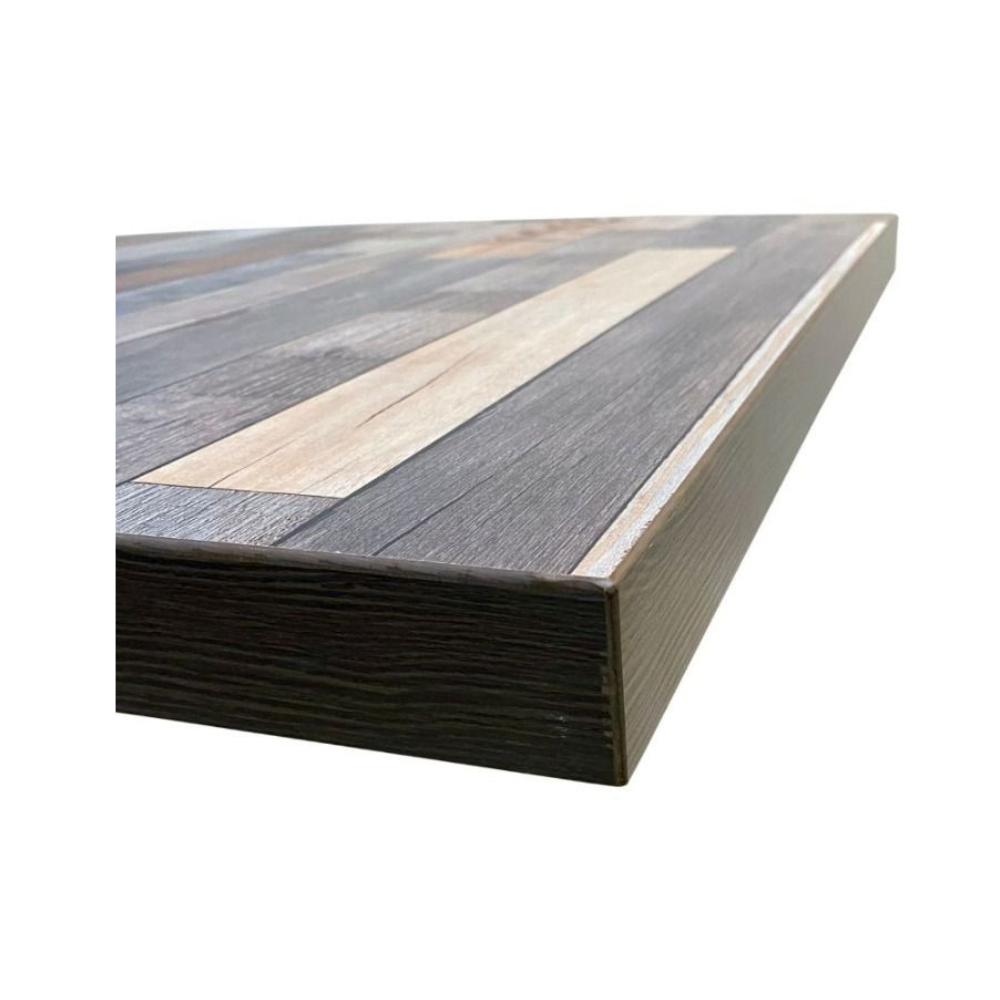 Mixed Antique Pallet Board Melamine Restaurant Table Top – TableBaseDepot