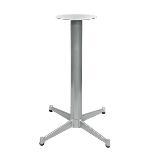 Steel Silver Outdoor Criss Cross Classic Table Base – TableBaseDepot