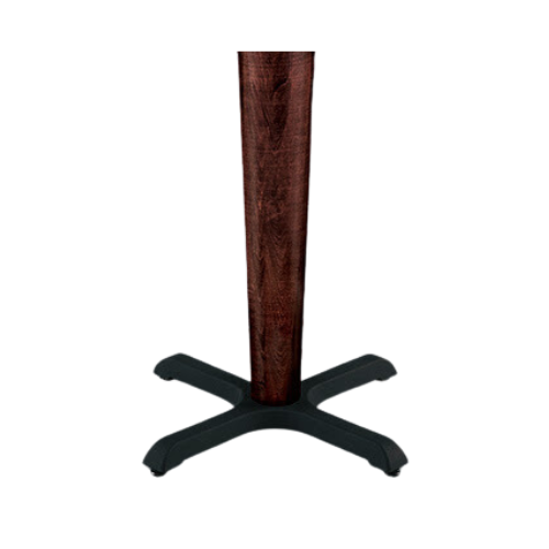 Taper Wood Column Black Classic Criss Cross Table Bases – TableBaseDepot