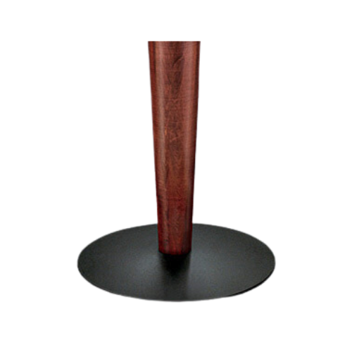 Taper Wood Column Black Traditional Round Table Base – TableBaseDepot