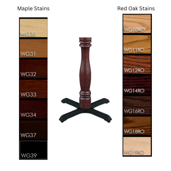 The Basic Wood Column Black Classic Criss Cross Table Bases ...