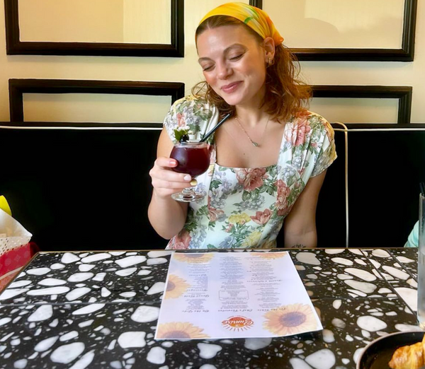 Terrazzo Stone Tile Table With Gold Painted Steel Edge Restaurant Tabl ...