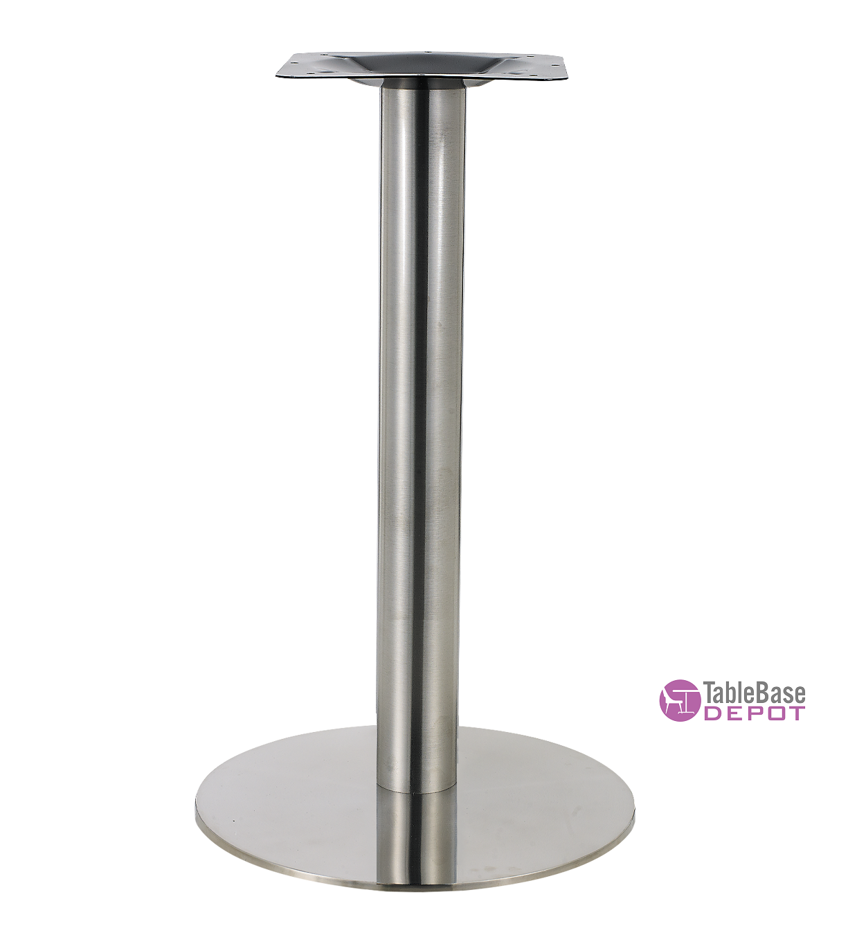 In-Outdoor Galvanized Brushed Steel Finish Table Base – TableBaseDepot