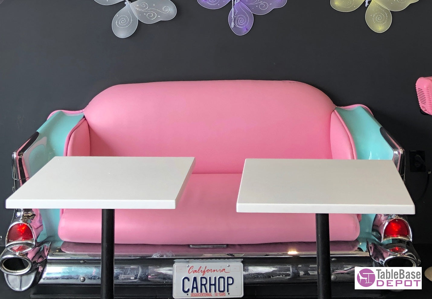 No Chip Custom White Urethane Finish Poplar Restaurant Table Tops Indo ...