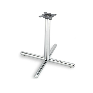 Modern Chrome Tube Base Rounded Ends 36 – TableBaseDepot