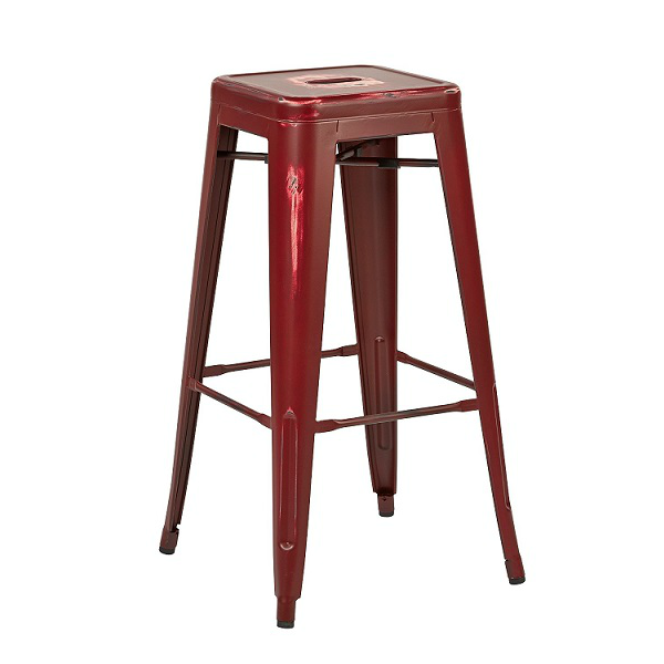 Rusty Barn Red Finish Bar Stool – TableBaseDepot