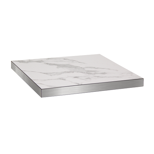 White Marble Style Melamine Restaurant Table Tops – TableBaseDepot