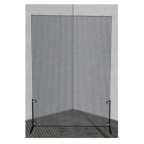 XLarge Fluted Social Distance Divider Semi Transparent Barrier ...