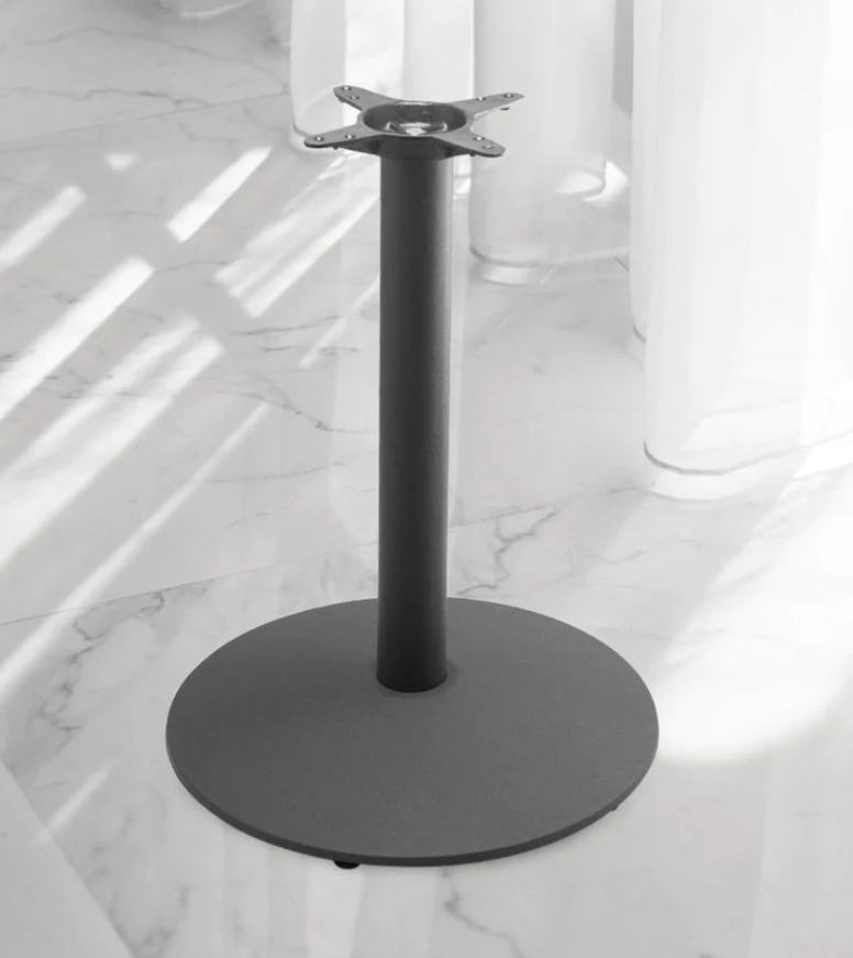Black Traditional Round Table Base – TableBaseDepot
