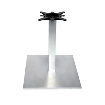 Brushed Steel Square Table Base 21 – TableBaseDepot